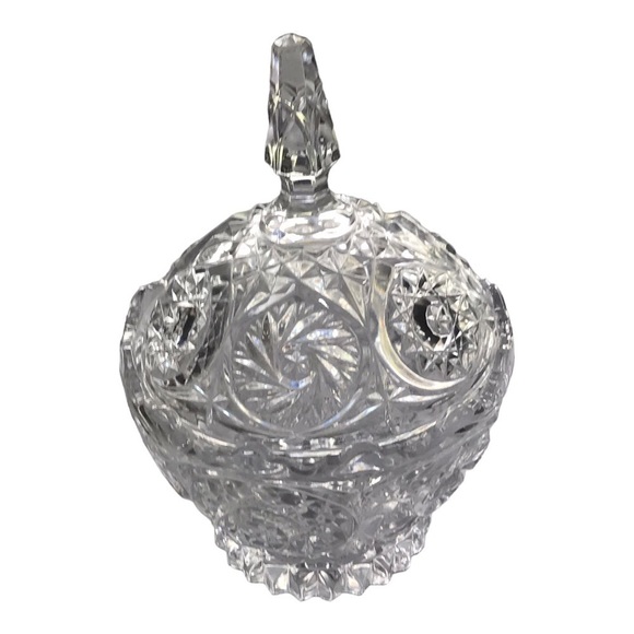 Unbranded | Other | Vintage Large Covered Crystal Candy Dish | Poshmark